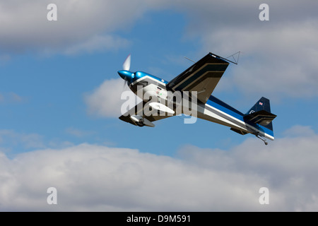 Edge 360 G-EDGJ taking-off from Breighton Airfield Stock Photo - Alamy