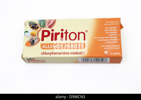 Piriton Chlorphenamine Maleate Allergy Tablets Stock Photo - Alamy