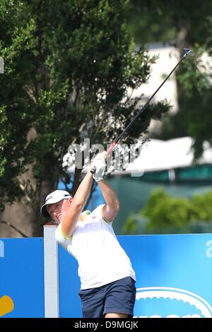 Jun 22, 2013: Stacy Lewis hits her tee shot on the 16th hole. Walmart ...