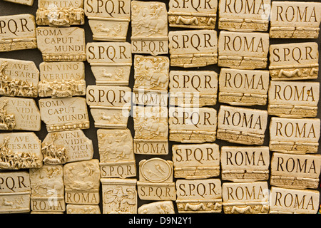 set of souvenirs of Rome, Italy, inspired by the Roman Empire Stock ...