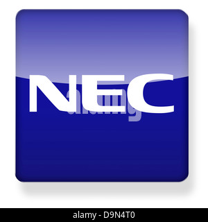 NEC logo as an app icon. Clipping path included Stock Photo - Alamy