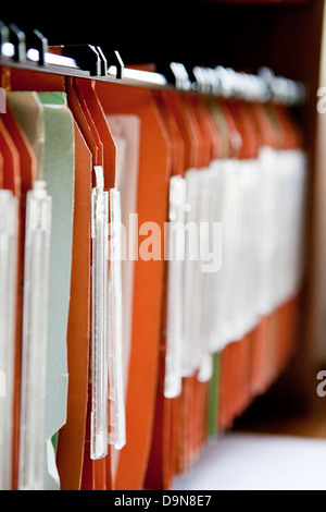 files and documents in the archive in the office administration and ...