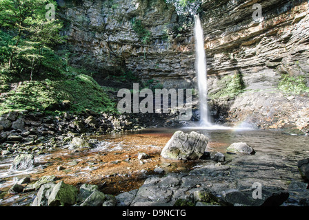 Hardraw Force, England`s largest single drop waterfall, a reputed 100 ...