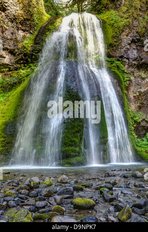 Dorena Oregon United States. Spirit Falls is a secluded waterfall on ...