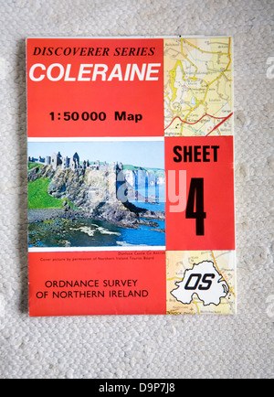 Discoverer series 1:50,000 ordnance survey map of Ballycastle, Northern ...