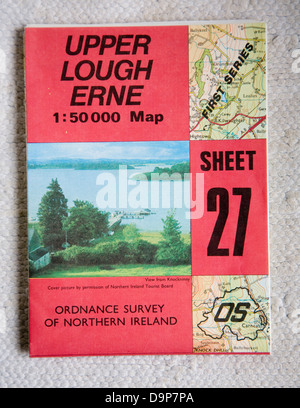 Discoverer series 1:50,000 ordnance survey map of Lough Allen, Northern ...