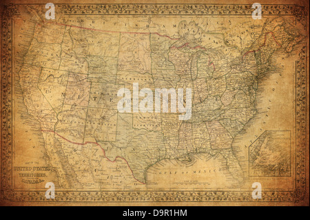 United States Map, Map of the United States, Old United States Map ...