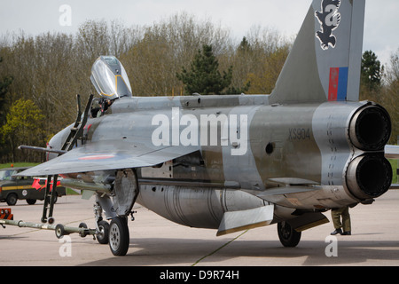 Ex-RAF Lightning interceptor at Cold War Jets Display at Bruntingthorpe ...