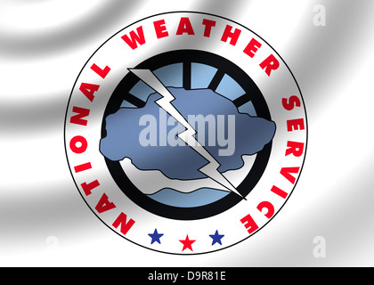 National Weather Service logo symbol icon flag Stock Photo - Alamy