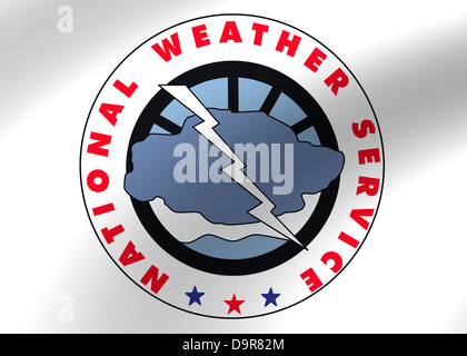 National Weather Service logo symbol icon flag Stock Photo - Alamy