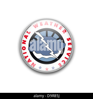 National Weather Service logo symbol icon flag Stock Photo - Alamy
