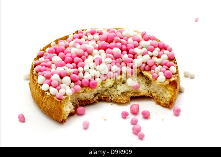 Typical dutch: cracker with butter and colored sprinkles, when a new ...
