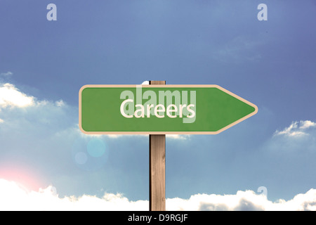 Careers road sign Stock Photo - Alamy