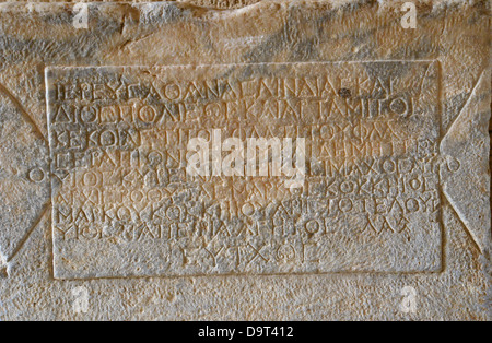 Greek Inscription on Ruins on Acropolis Parthenon Stock Photo - Alamy