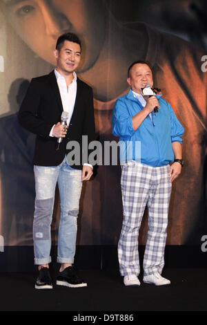 Eric Tsang at press conference of Carlson Cheng's new album in Taipei ...
