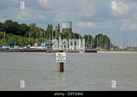 The entrance lock to Shotley Marina,Suffolk,UK Stock Photo - Alamy