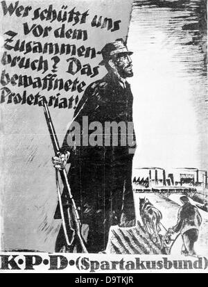 Spartacist Poster 1919 Stock Photo - Alamy