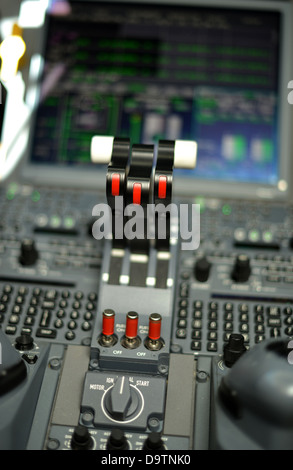 control panel machine with levers in a factory Stock Photo - Alamy