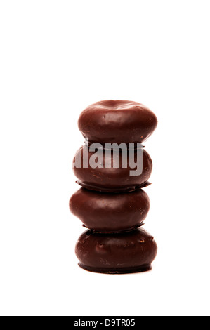 Donettes to snack on white background Stock Photo - Alamy