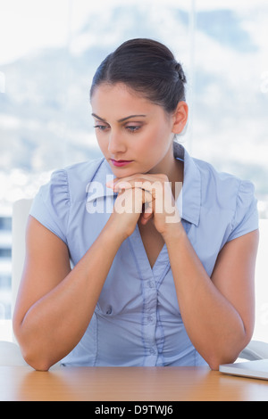 A sad businesswoman Stock Photo - Alamy