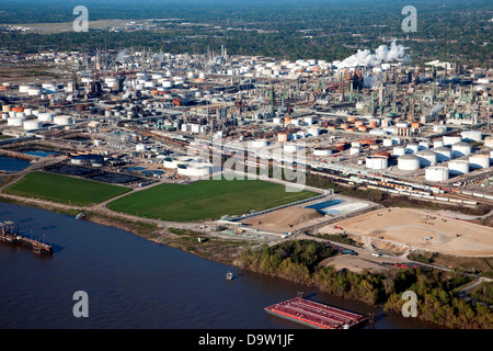 Aerial of Oil Refineries, Baton Rouge, Louisiana Stock Photo - Alamy