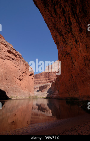 Redwall Cavern a giant cave in the walls of the Grand Canyon seen while ...