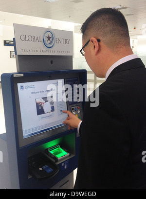 The Global Entry kiosk at Miami International Airport streamlines U.S ...