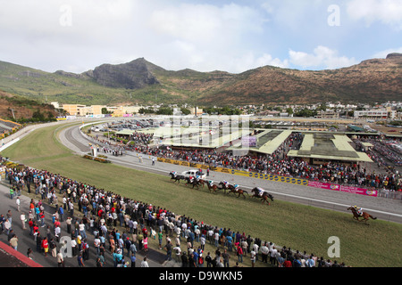 General view of Horse Racing at Champ de Mars, Port Louis, Mauritius ...