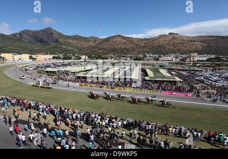 General view of Horse Racing at Champ de Mars, Port Louis, Mauritius ...