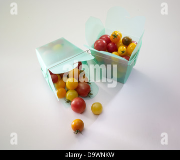 Fresh cherry tomatoes on white background Stock Photo - Alamy