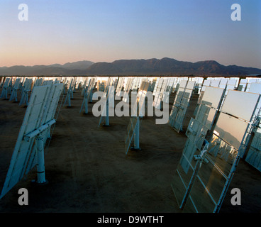 Field of sun tracking mirrors at the Solar Two experimental energy ...