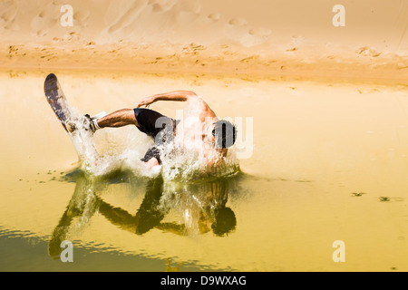 a man falling into water Stock Photo - Alamy