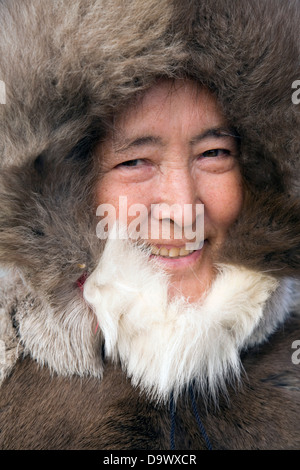Traditional Inuit outerwear, hand made from seal skins and various ...