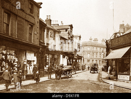 Queen Street, Barnsley, early 1900s Stock Photo - Alamy