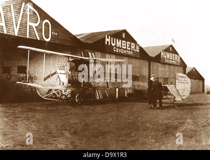 AVRO Duigan Biplane, Humber Works, Coventry early 1900s Stock Photo - Alamy