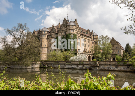 Neuenstein Castle and Moat, Germany, Europe Stock Photo - Alamy