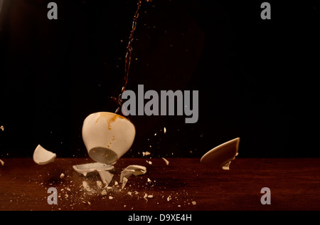 Coffee Cup crash Stock Photo - Alamy