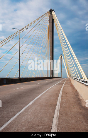 The Clark Bridge also known as Cook Bridge Alton Illinois Cable bridge ...