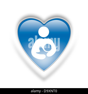 International breastfeeding symbol logo icon flag Stock Photo - Alamy