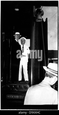 This photo captures the funeral of Senator Pat Harrison in Gulfport ...