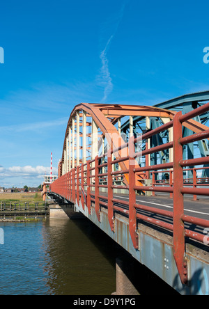 Bridge over the river IJssel in the old Hanseatic city of Deventer in ...