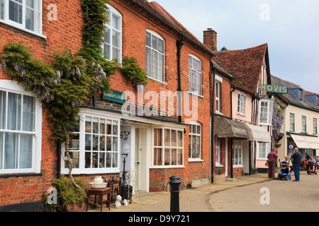 The historic Market Place, Lavenham, Suffolk, England, United Kingdom ...
