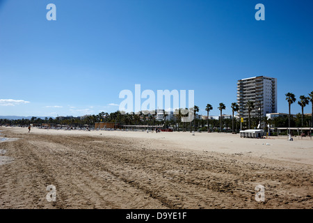 Platja de Llevant or Playa de Levante, beach in Salou, Tarragona ...