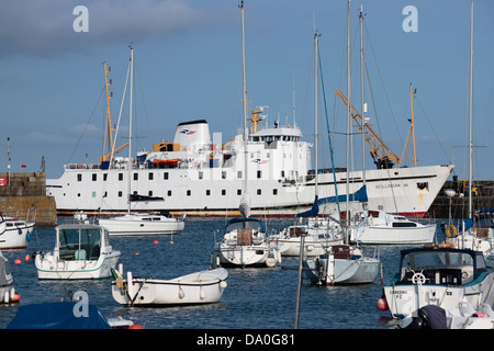 The Scillonian III ferry boat in St. Mary's harbour St. Mary's, Isles ...