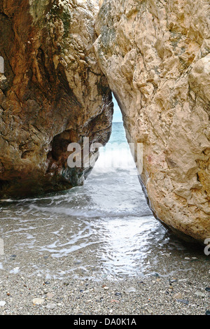 Stone passage between rocks Stock Photo - Alamy