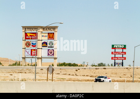 Scenes along Interstate 5 at the town of Grapevine in California's San ...
