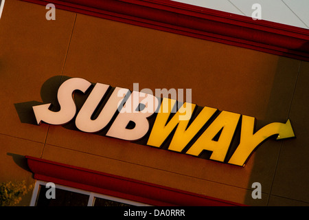 A subway Sandwich Shop Sign Stock Photo - Alamy