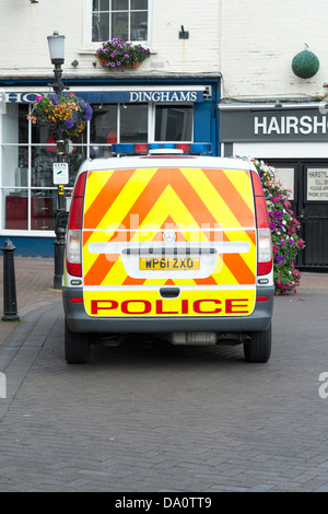 Police Car Rear Chevrons Stock Photo - Alamy