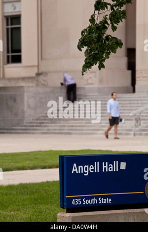 The Angell Hall building of the University of Michigan is seen in Ann ...