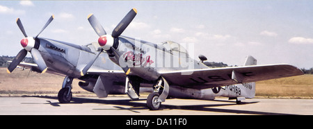 The F-82B is a twin-engine fighter aircraft, known for its advanced ...